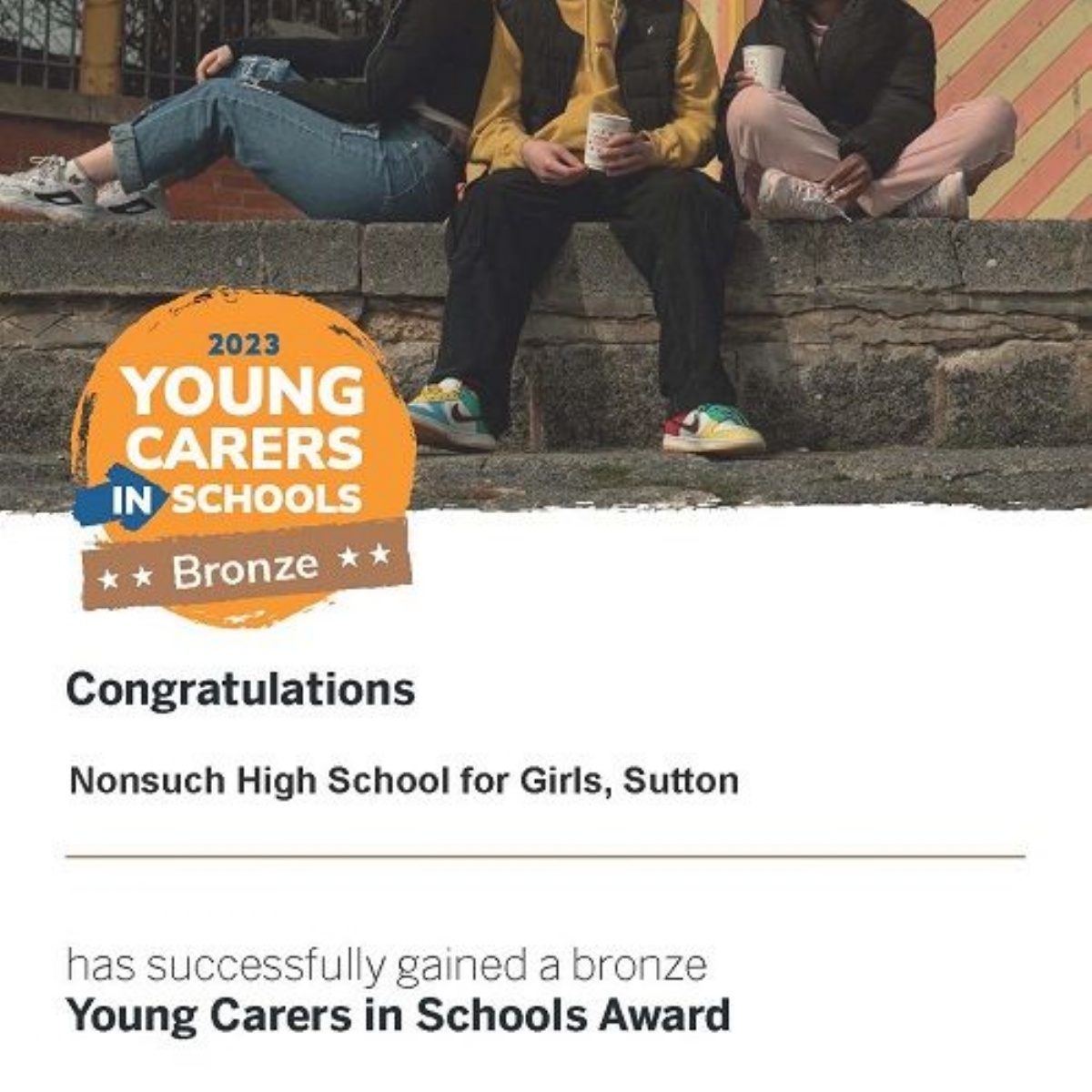 Nonsuch High School for Girls - Young Carers Bronze Award
